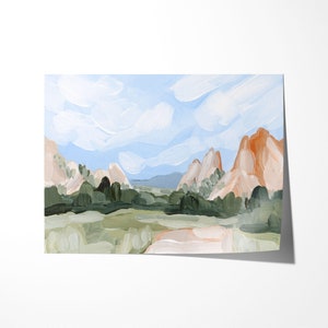 Red Rocks Art Print Colorado Art Print Garden of the Gods - Etsy