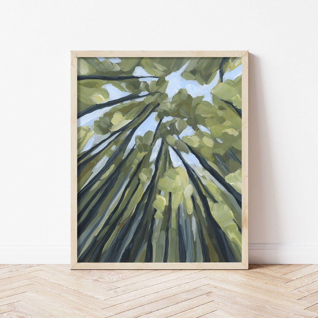 Forest Tree Art Print for Nature Lover Nature Inspired Art, Whimsical ...