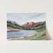 Colorado Art Print Scenic Landscape Art, Abstract Mountain Painting ...