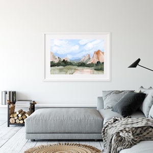 Red Rocks Art Print Colorado Art Print Garden of the Gods - Etsy