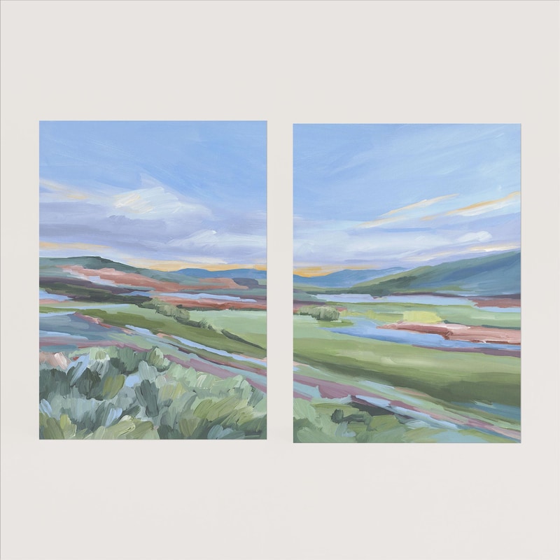 Diptych Art - Etsy