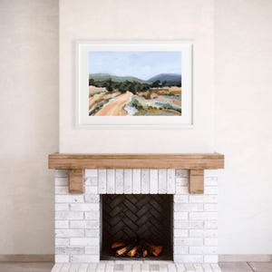 Colorado Mountain Art Print - Abstract Wall Art, Rocky Mountain ...