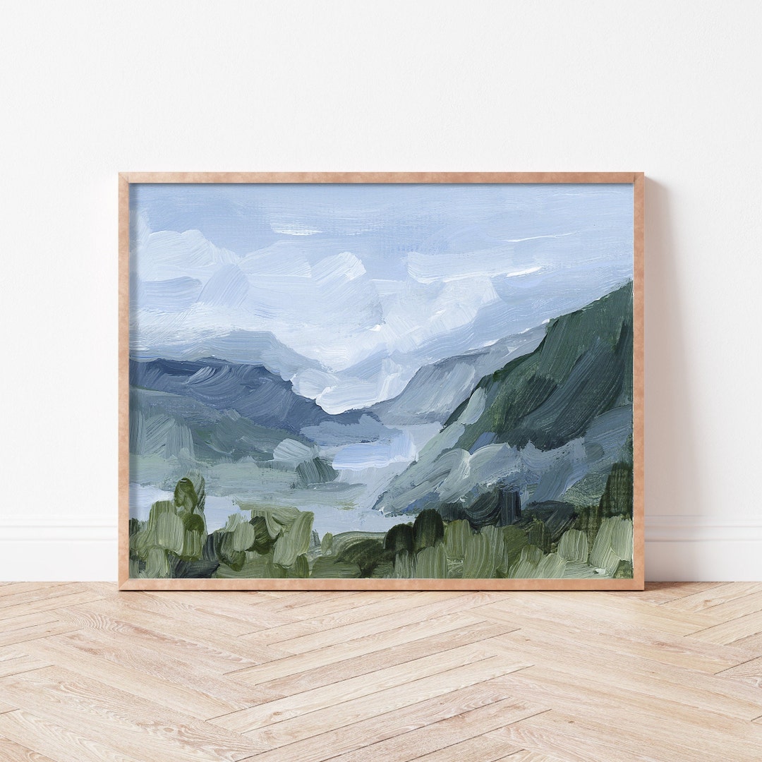 Juneau Alaska Art Print Mountain Wall Art, Landscape Art, Mountain Art ...