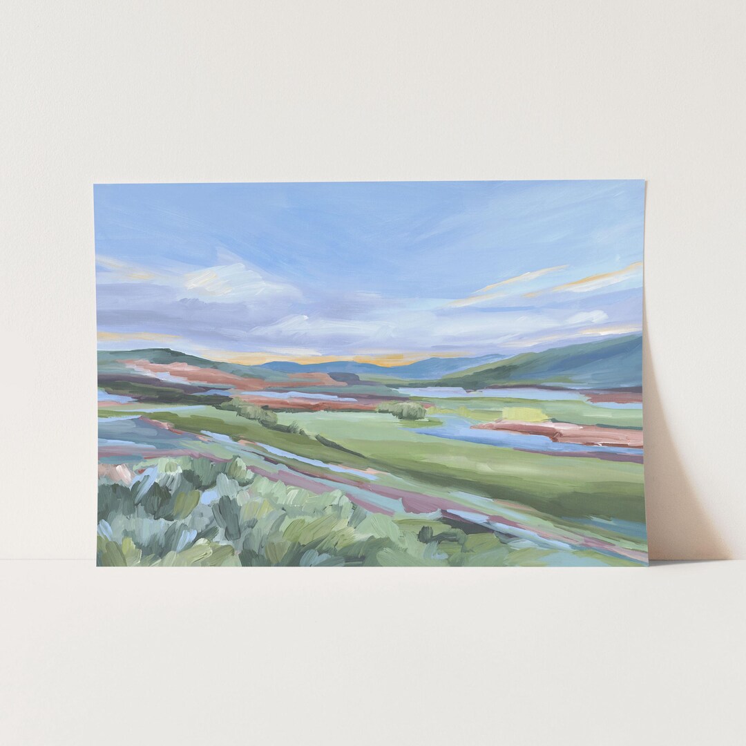 Vail Colorado Landscape Art Print: Impressionist Mountain Painting - Etsy