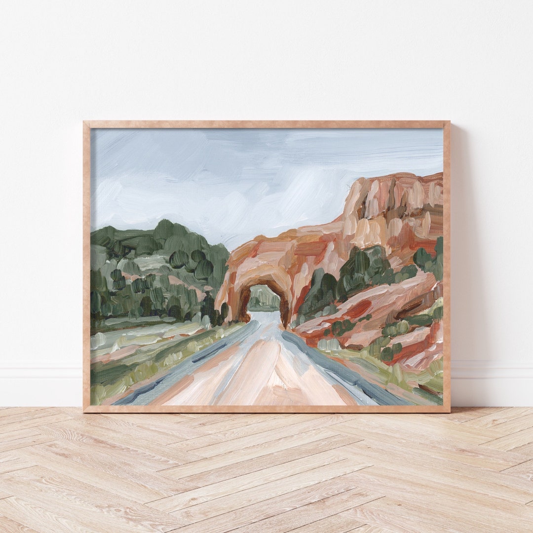 Red Canyon Art Print Utah Landscape Art, Bryce Canyon National Park Art ...