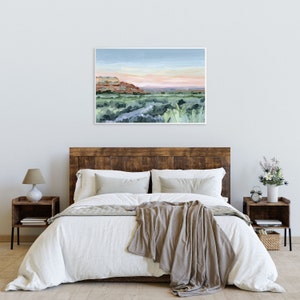 Utah Landscape Art Print Abstract Mountain Wall Art for Home Decor and ...