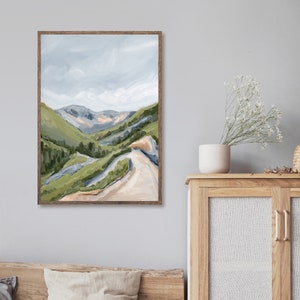 Canyon Ridge Trail Art Print Colorado Wall Art, Large Mountain Art ...