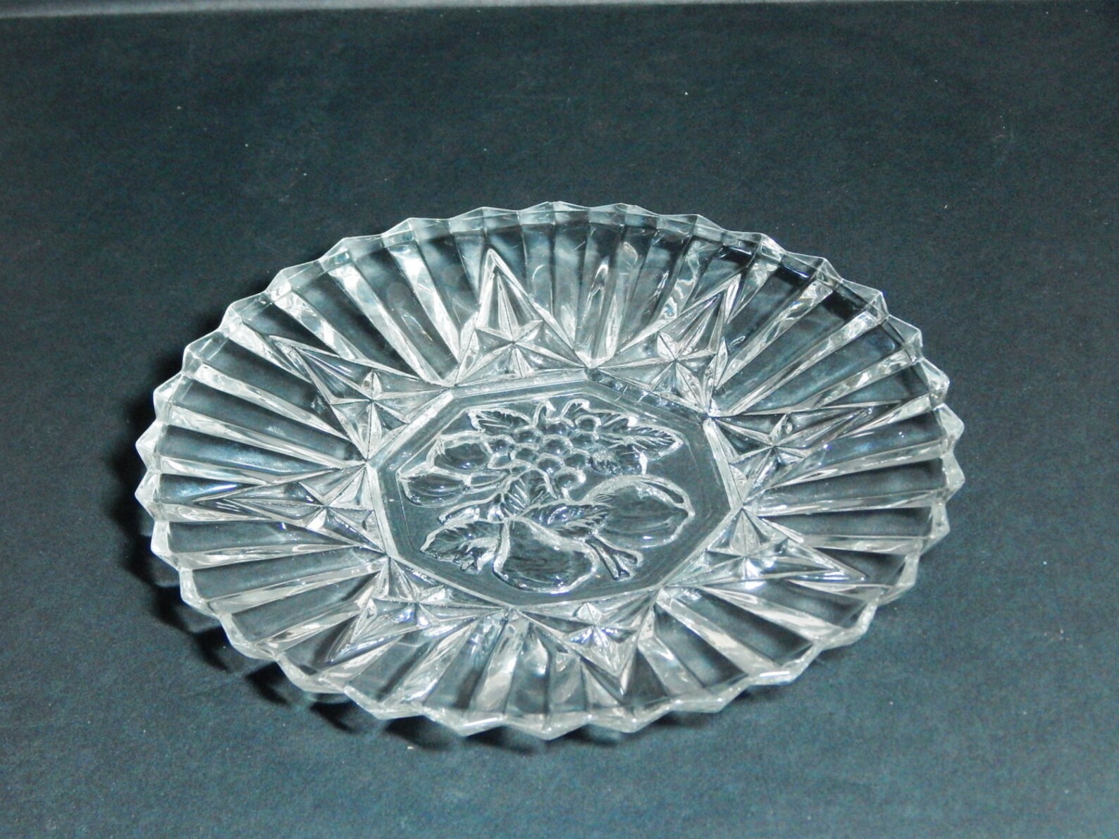 Depression Glass Clear Plates, Set of Two - Etsy