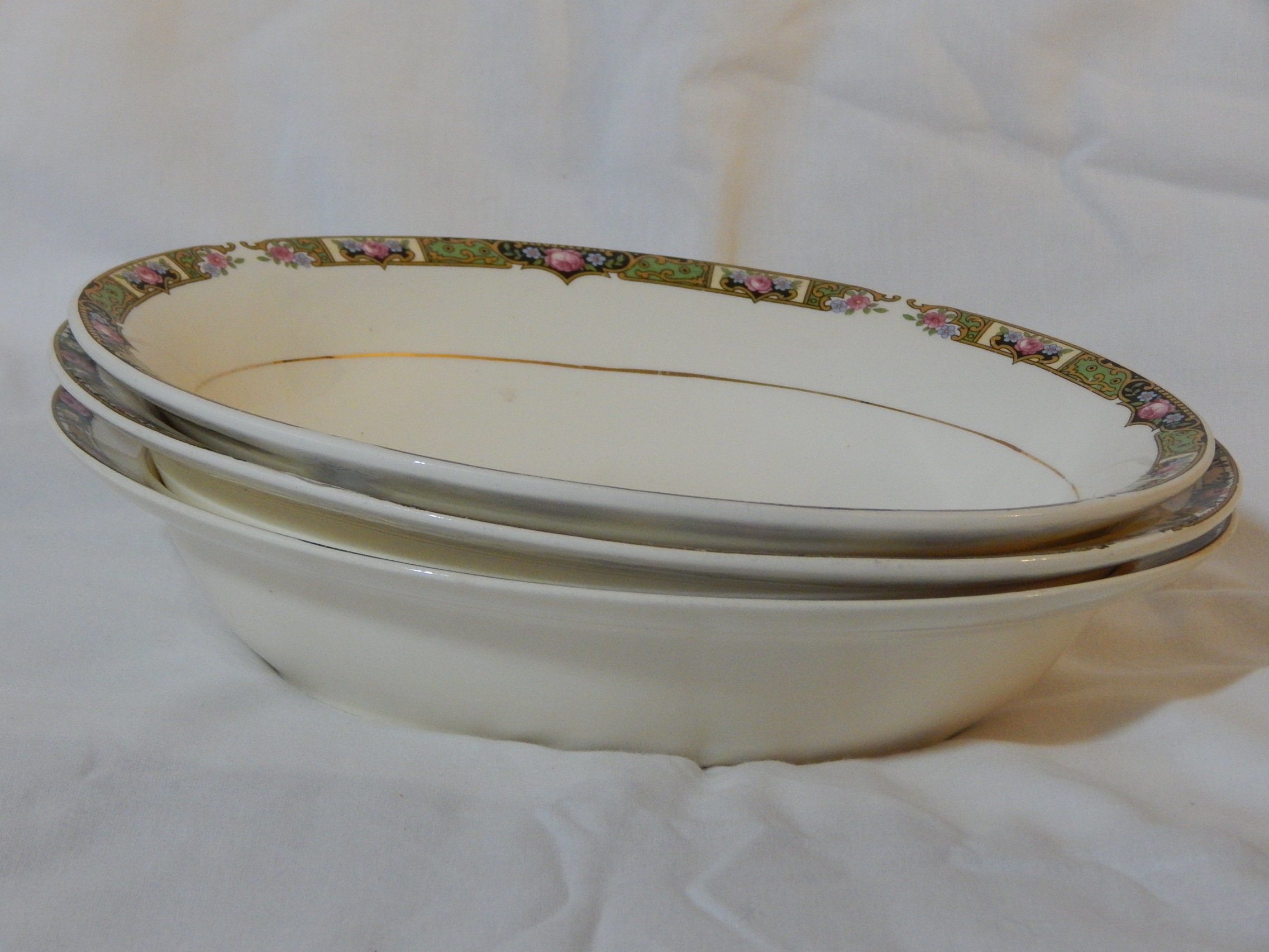 Set of Aladdin China Veggy Serving Bowls - Etsy