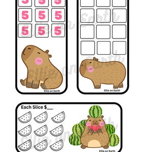 Capybara A6 Mini Cash Stuffing Savings Challenges Printable Download ...
