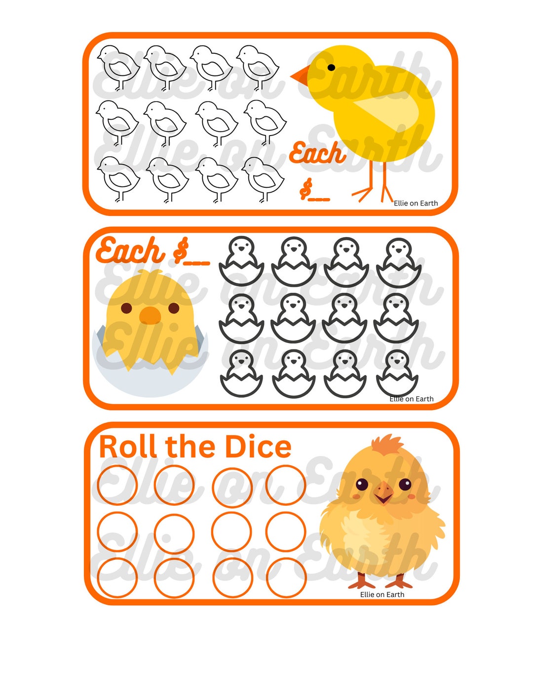 Easter Chicks A6 Mini Cash Savings Challenges Downloadable Print - Etsy