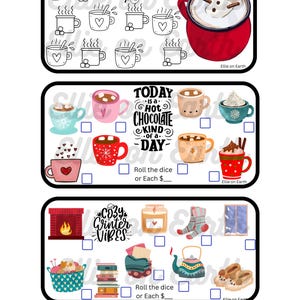 Hot Chocolate Winter Vibes Mini Cash Savings Challenge A6 Printable ...