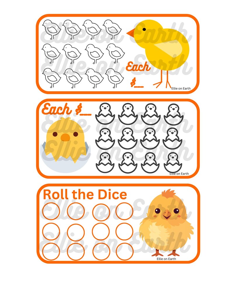 Easter Chicks A6 Mini Cash Savings Challenges Downloadable Print - Etsy