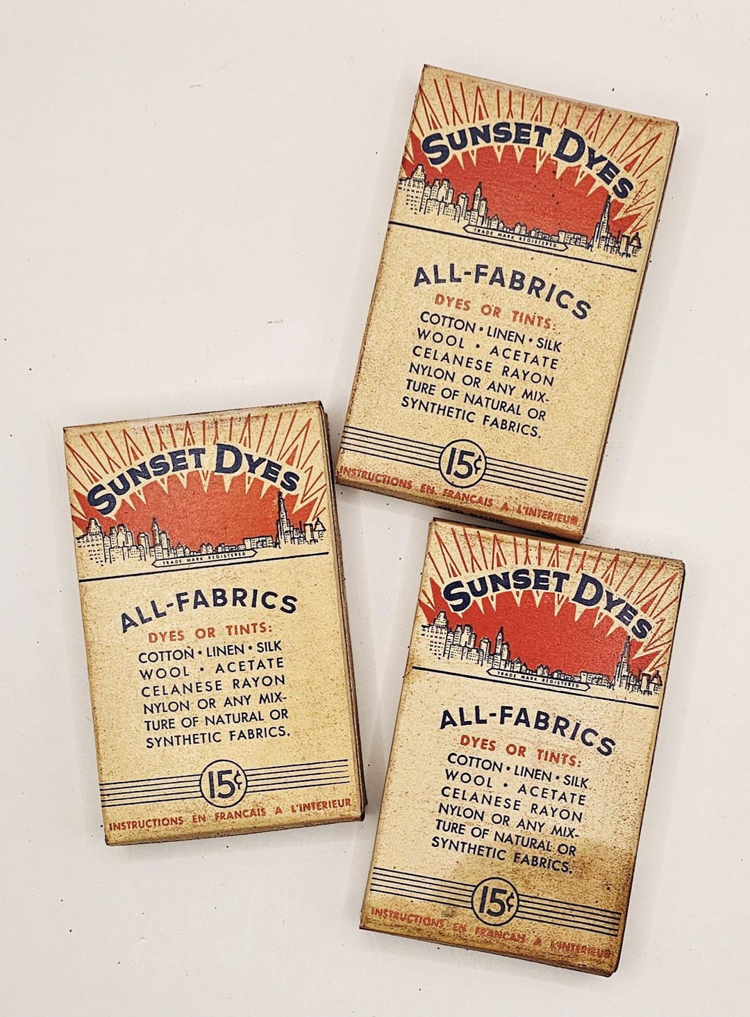 Vintage Sunset Dye Boxes (some With Dye) Your Choice of Color - Etsy