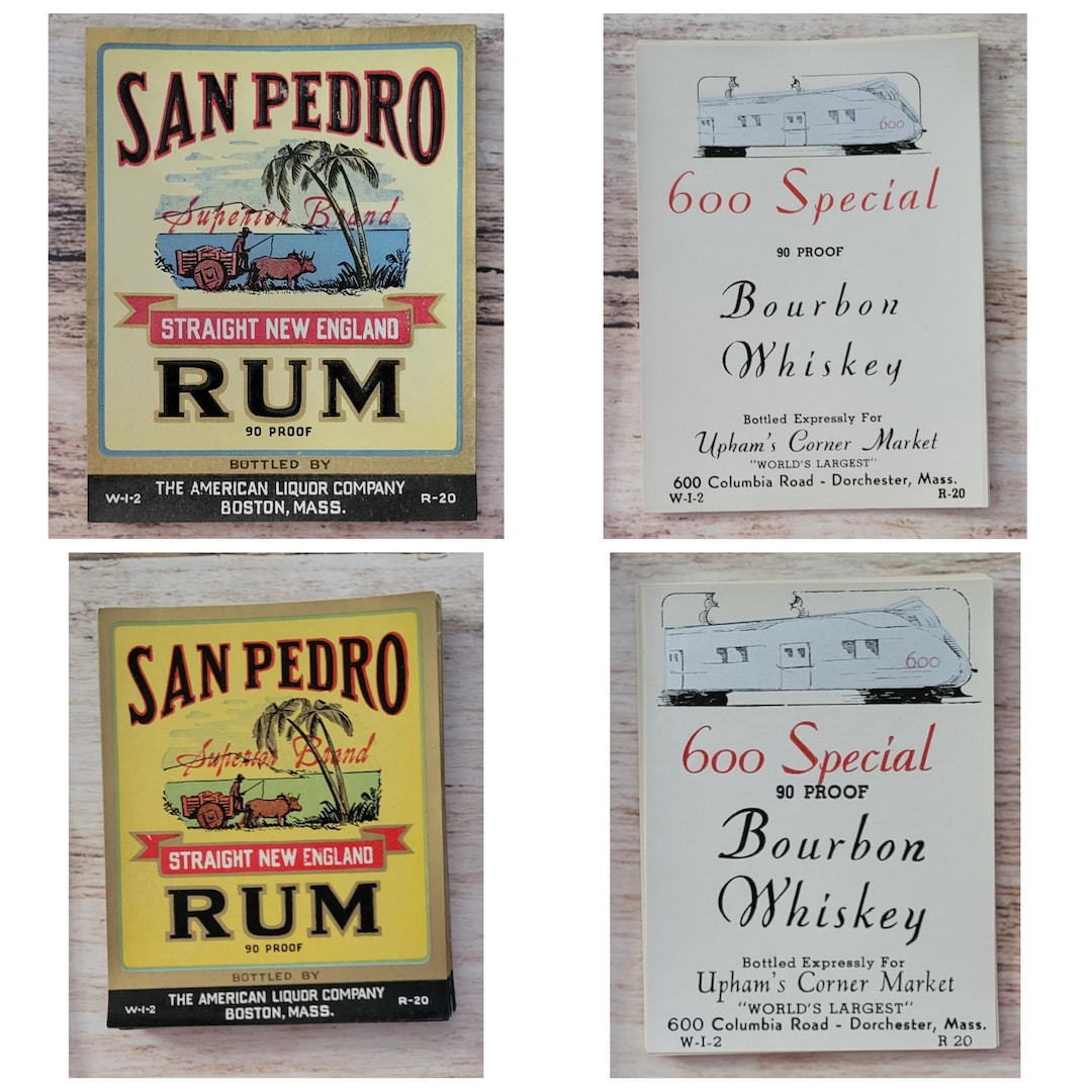 Vintage Liquor Labels Various Types - Etsy