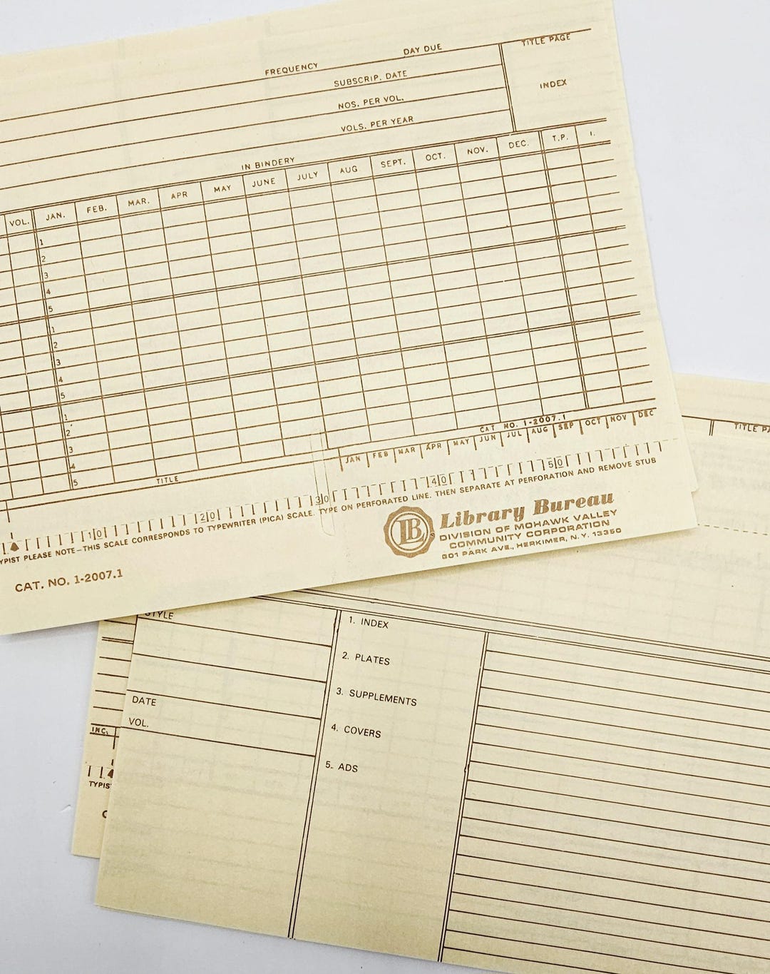 Vintage Periodical Checking Cards - Set of 10 - Etsy