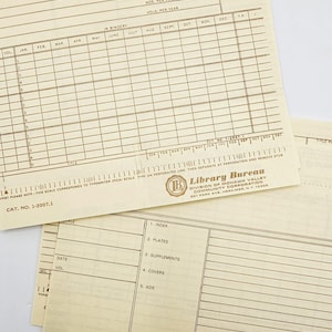 Vintage Periodical Checking Cards - Set of 10 - Etsy