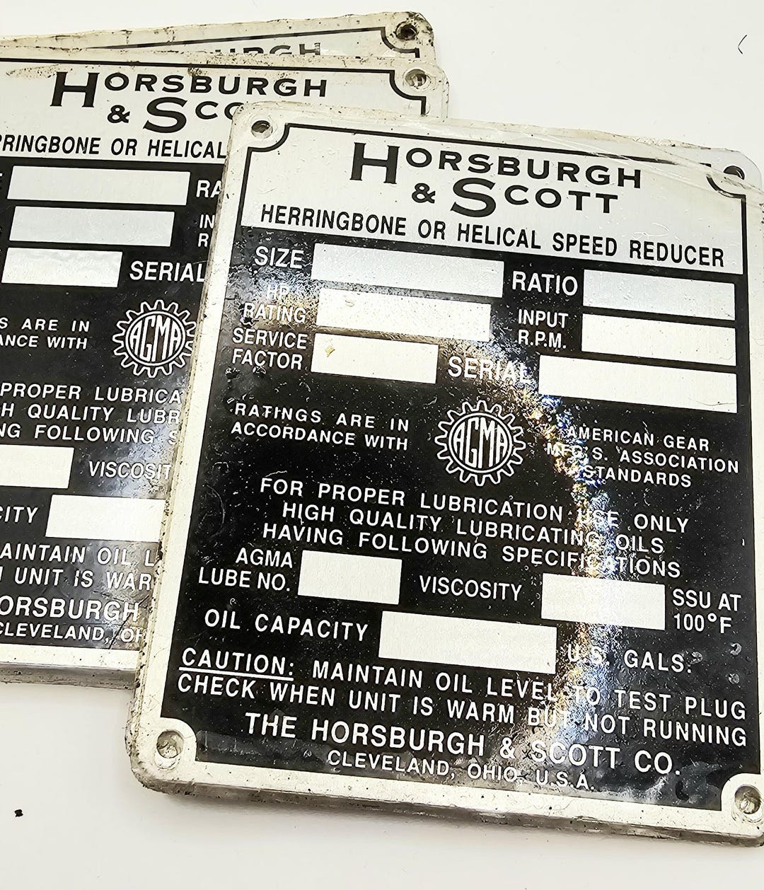 Horsburgh & Scott Metal Serial Tags ONE Random Selection - Etsy