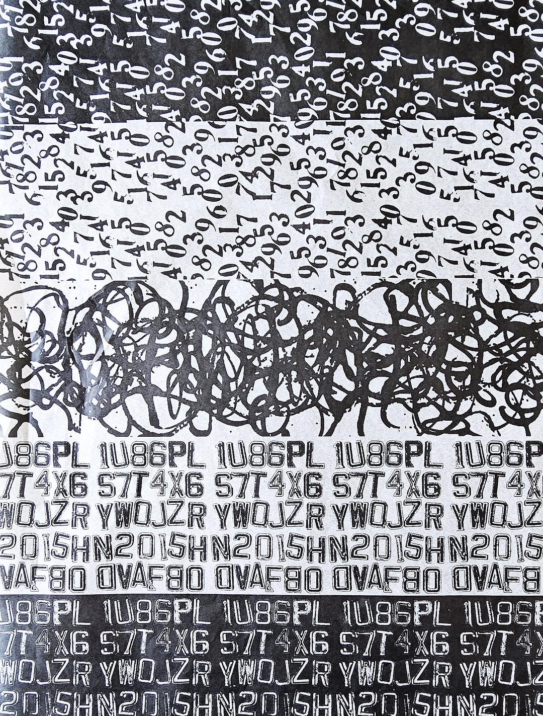 Artist Designed Tissue Paper Alpha, Number, Scribbles - Etsy