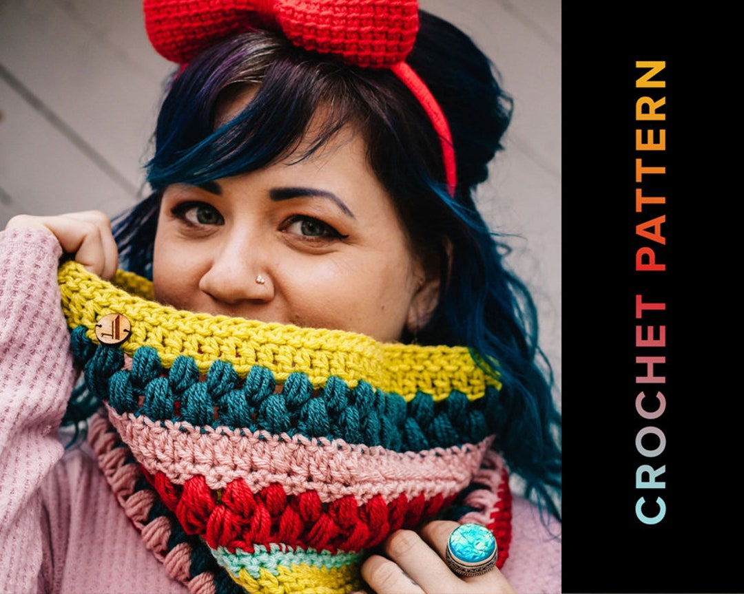 Crochet Cowl PATTERN, Cowl Pattern, Collide-a-cowl, Collideacowl ...