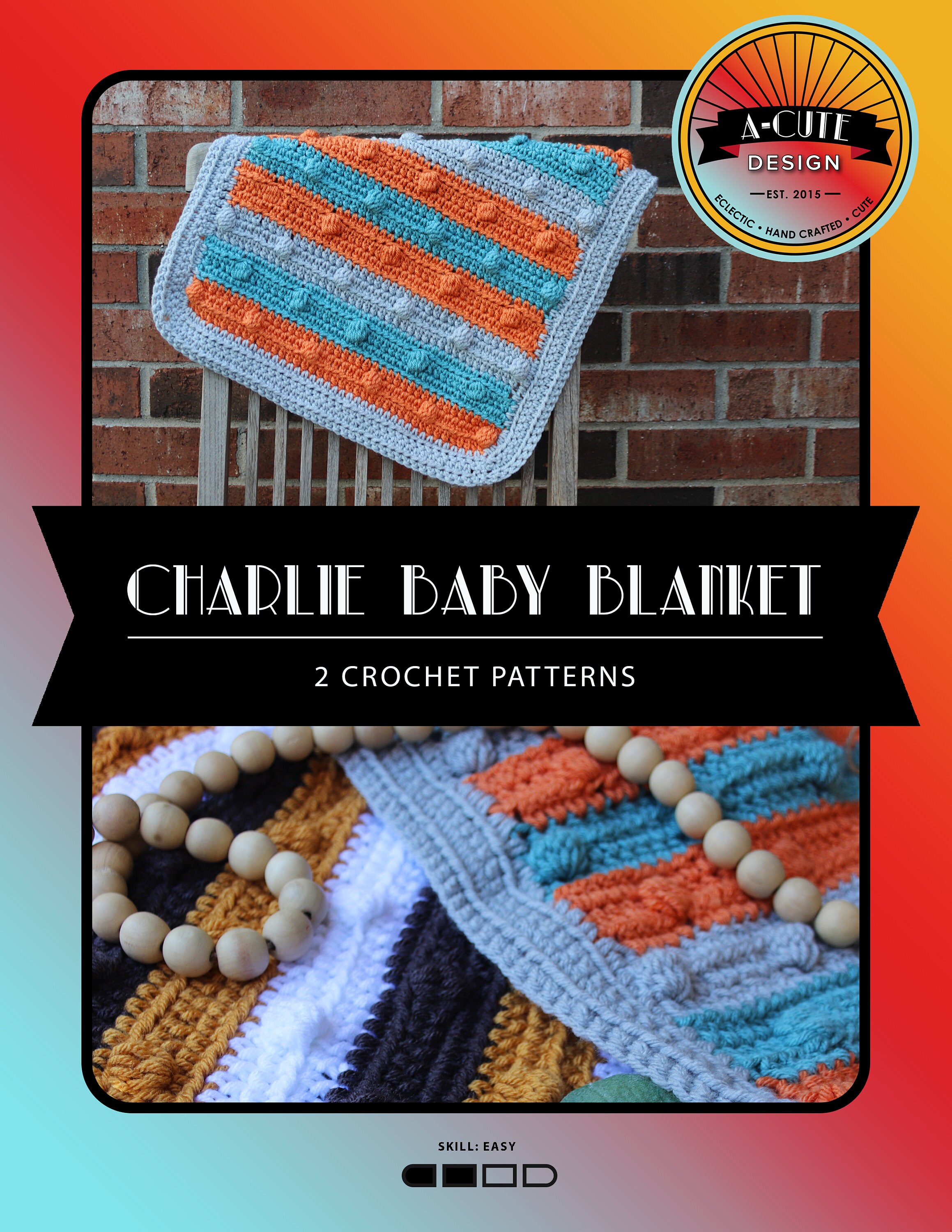 Charlie Baby Blanket, Baby Blanket, Baby Blanket Crochet Pattern ...