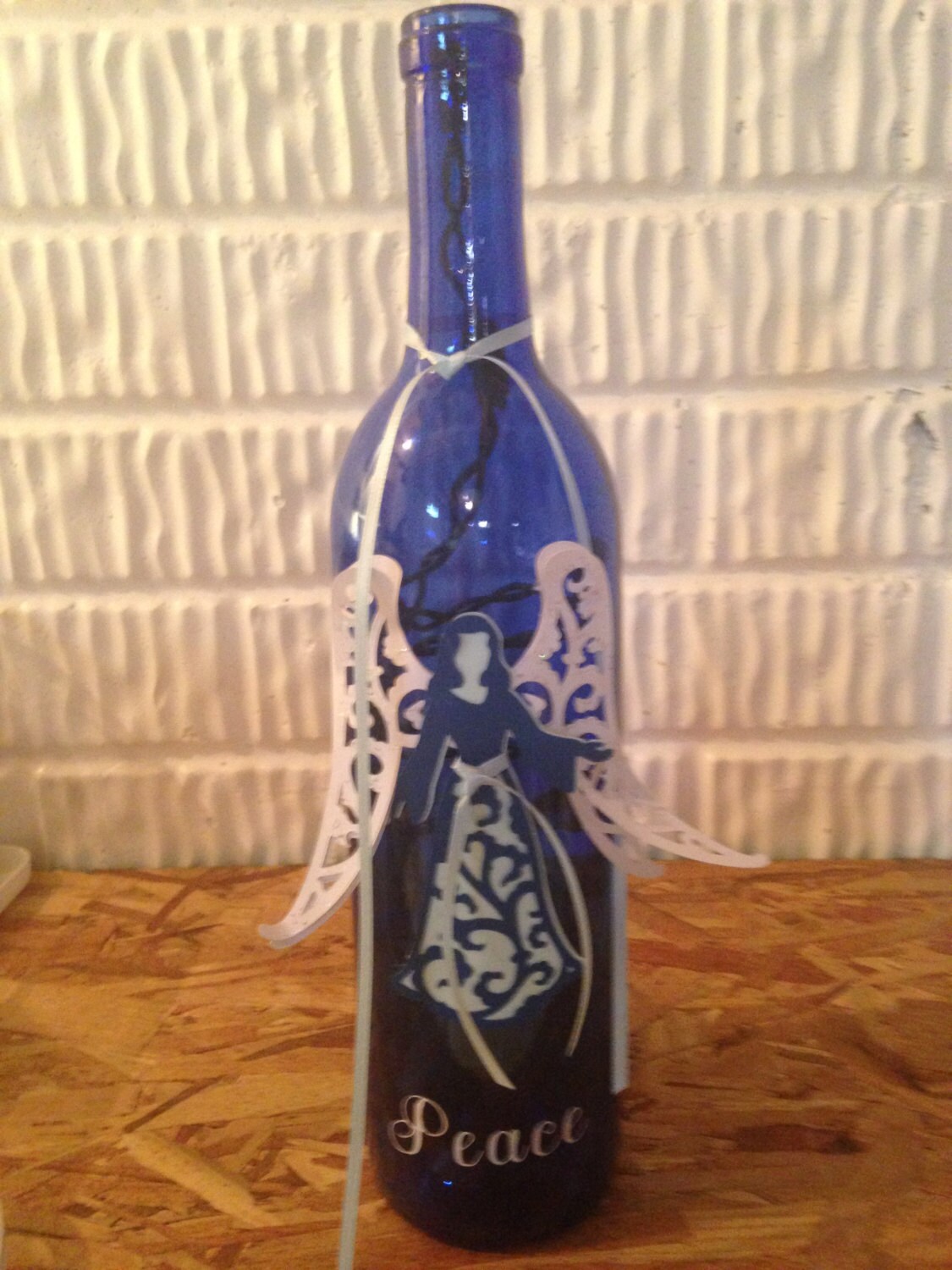 Angel Lighted Bottle - Etsy