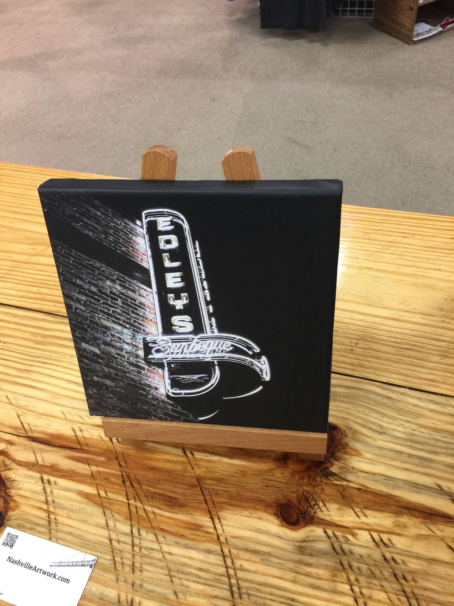 Edley's Barbecue | Nashville Neon Signs | Metal | Canvas Print | Ready ...