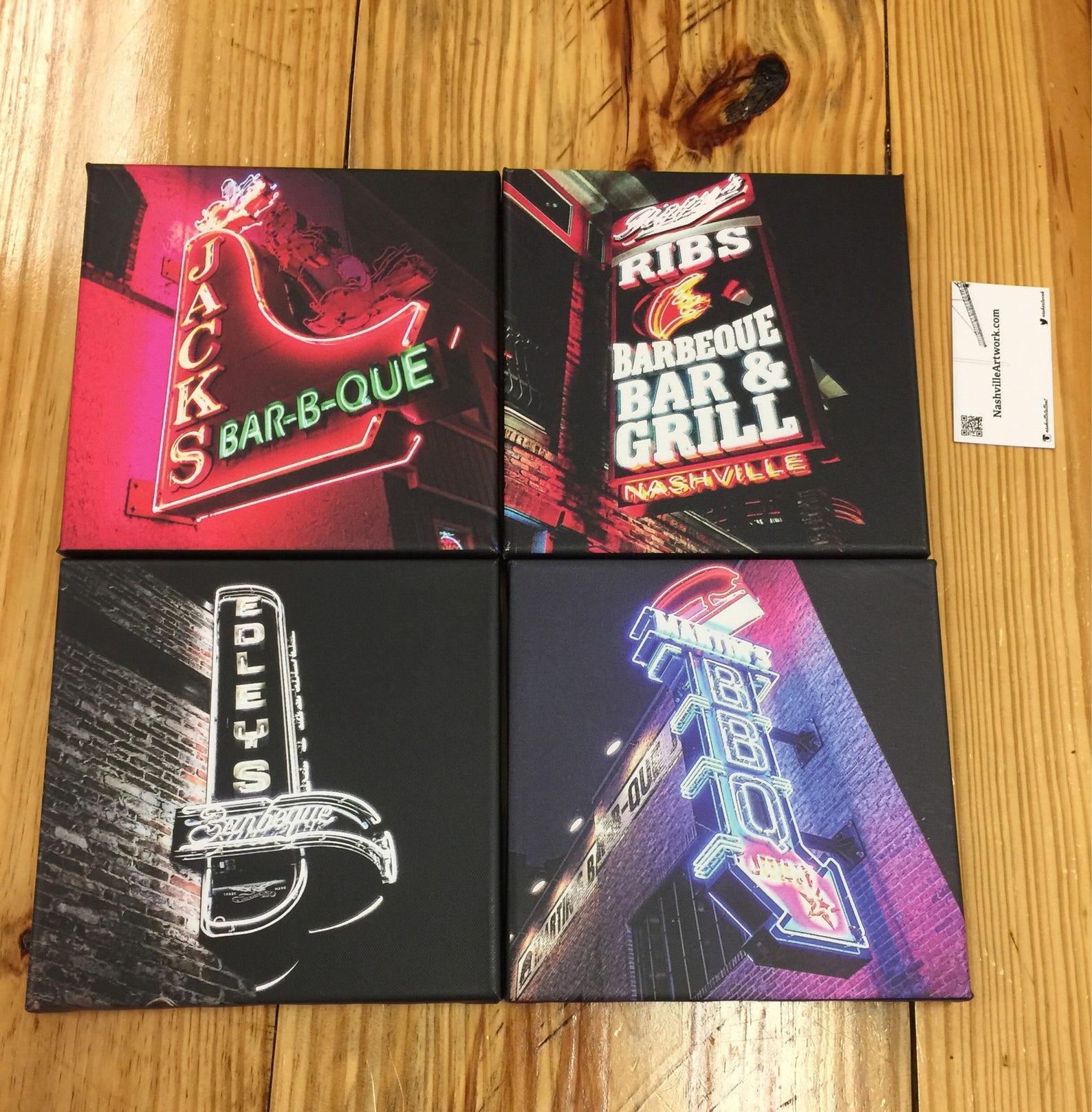 Edley's Barbecue | Nashville Neon Signs | Metal | Canvas Print | Ready ...