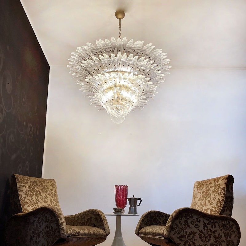 Long Murano Chandelier - Etsy UK