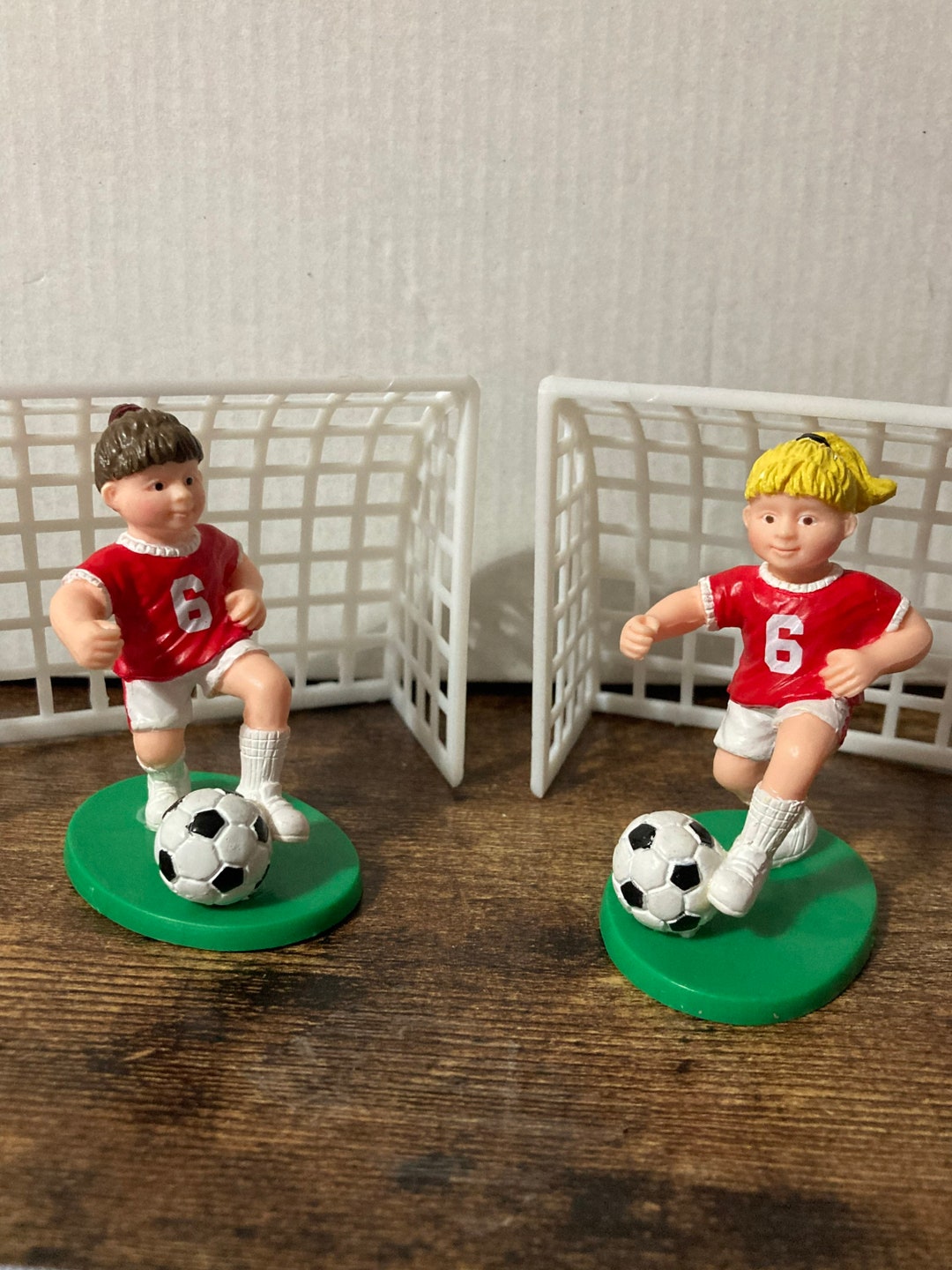 Women’s Girls Football Cake Topper Decoration Player and Goal Lionesses ...