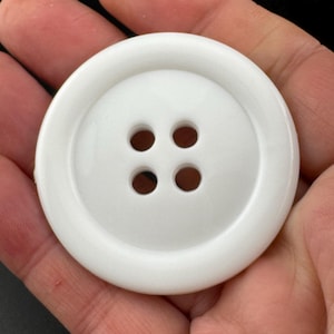 Extra large white buttons store