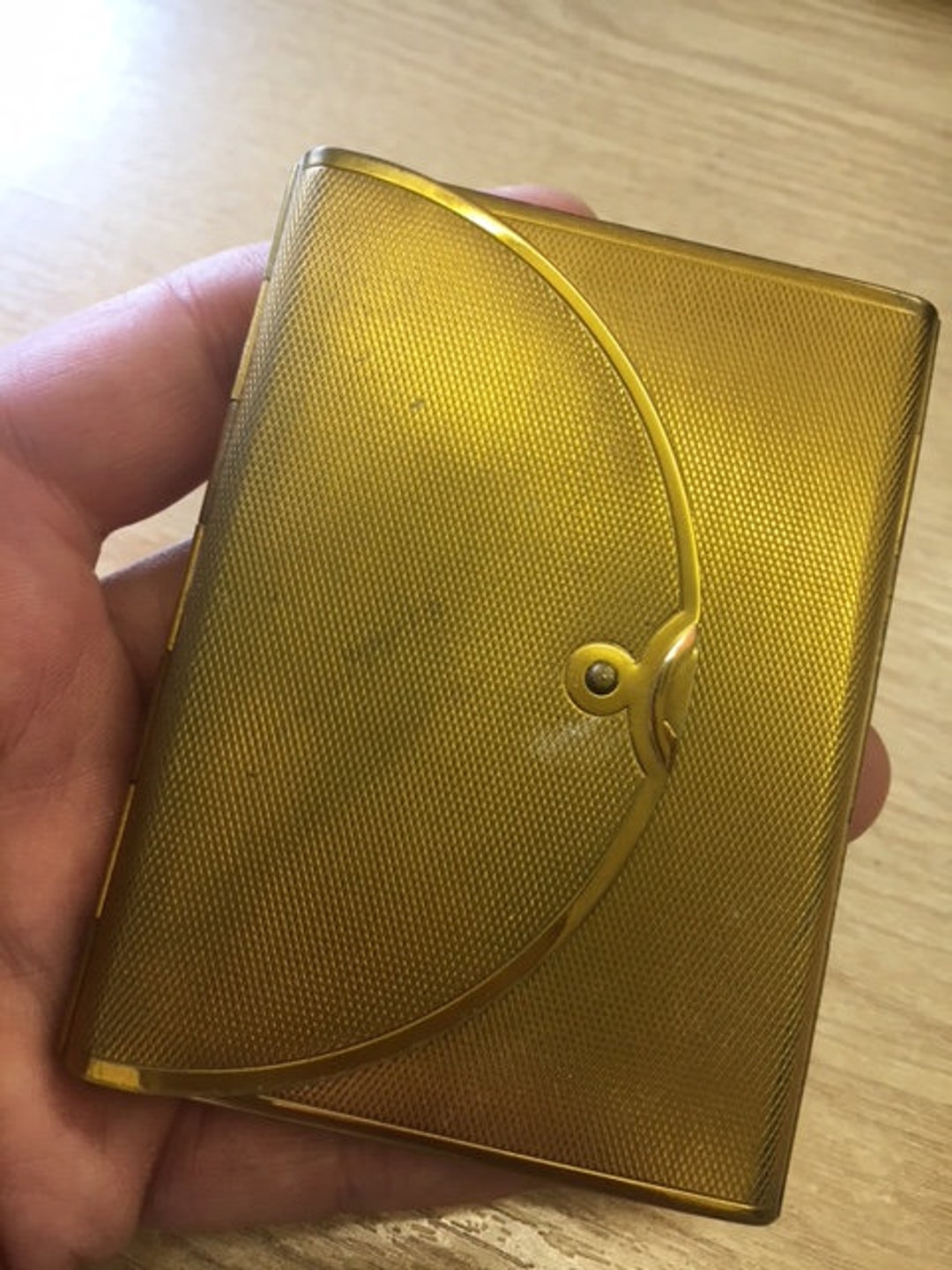 COTY Gold Tone Novelty Envelope Design Powder Compact Vintage - Etsy