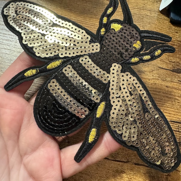 Large Bee Patch - Etsy