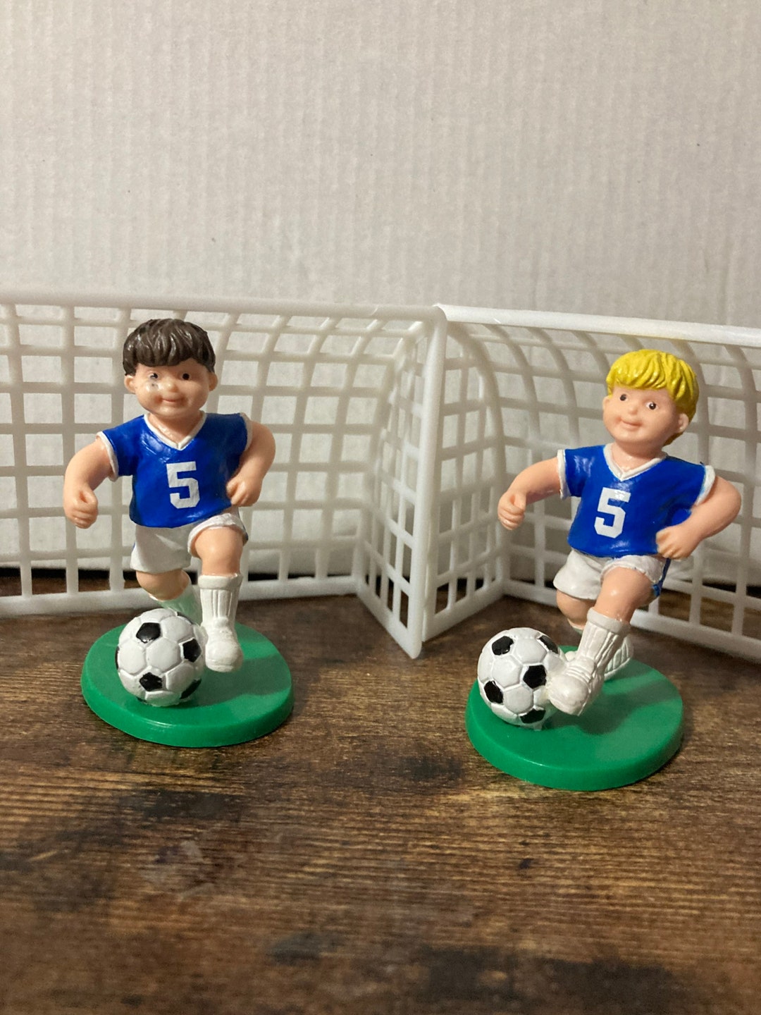 Mens Boys Football Cake Topper Decoration Player and Goal - Etsy