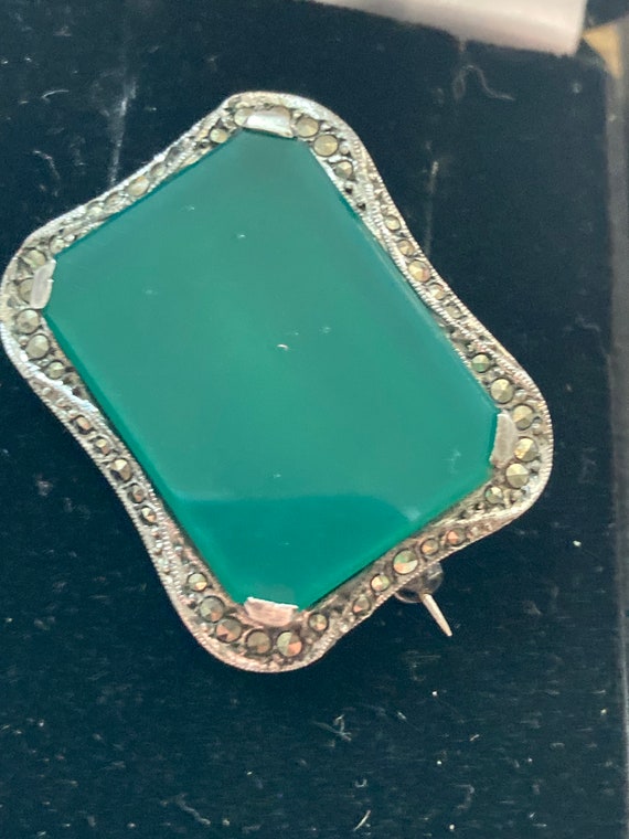 Edwardian Antique Vintage Art Deco Green Glass Chryso… - Gem