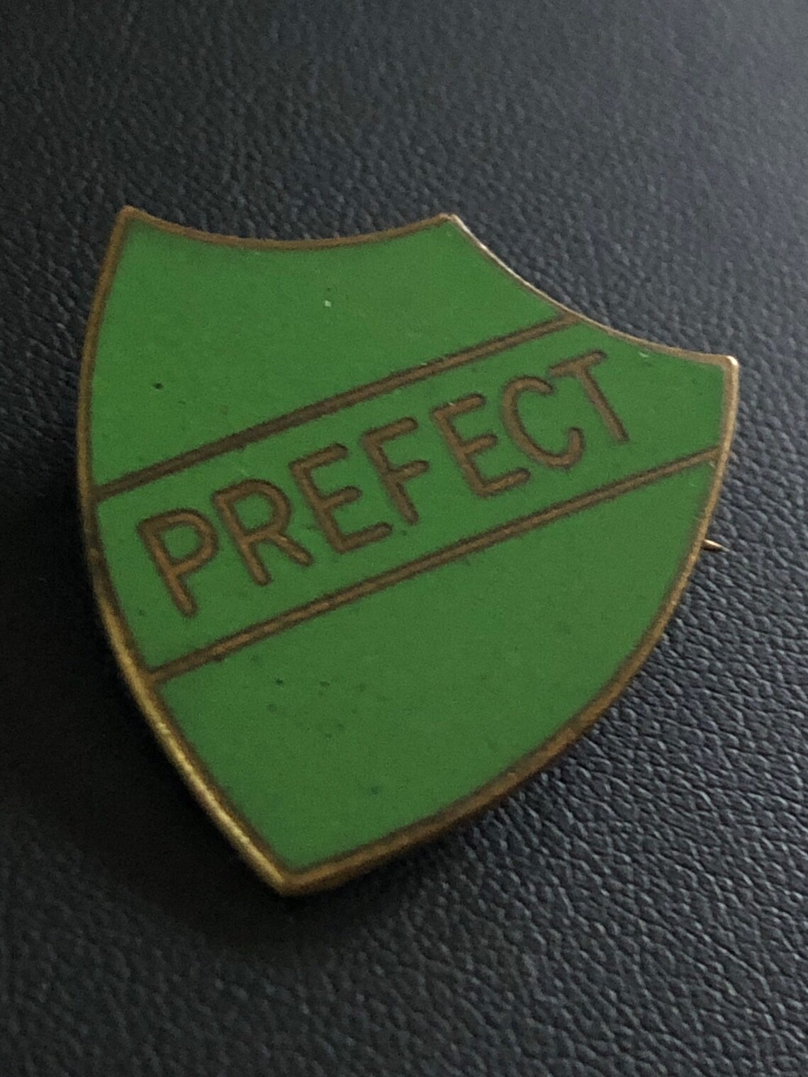 Vintage GREEN Enamel PREFECT Badge - Etsy UK