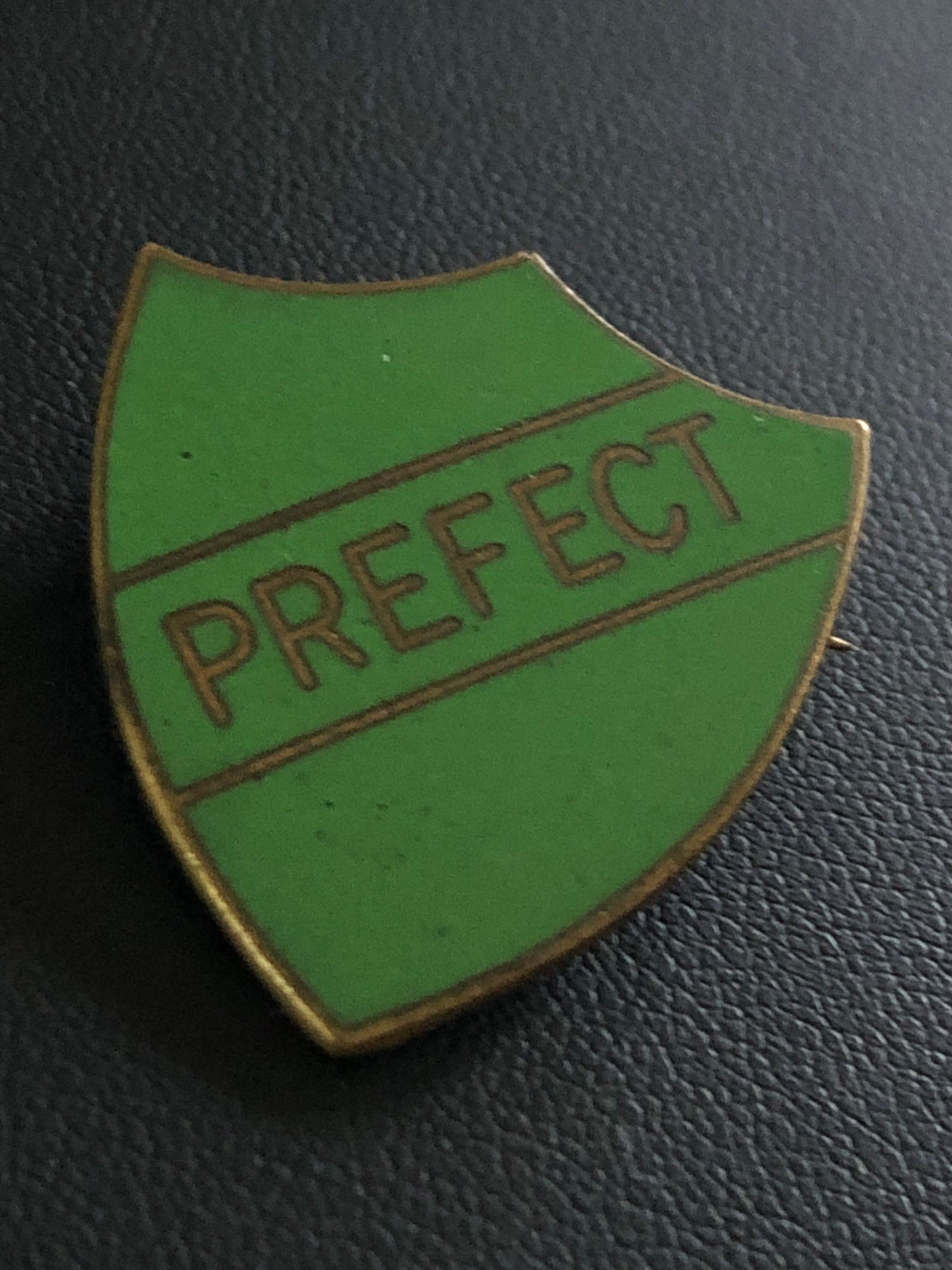 Vintage GREEN Enamel PREFECT Badge - Etsy UK