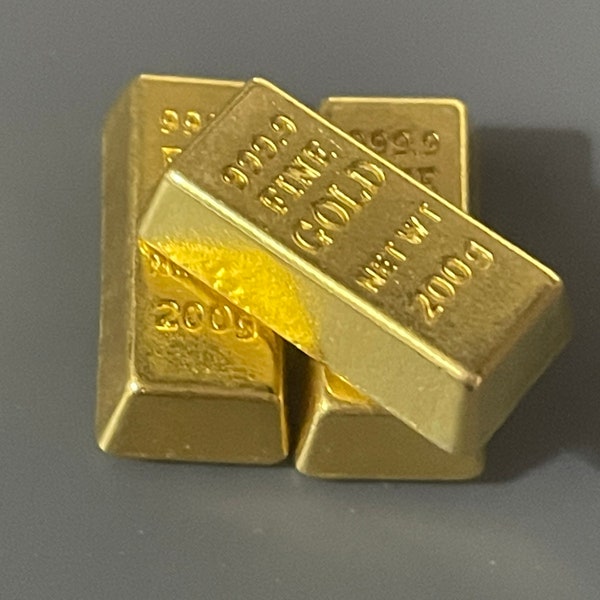 Miniature Gold Bar - Etsy