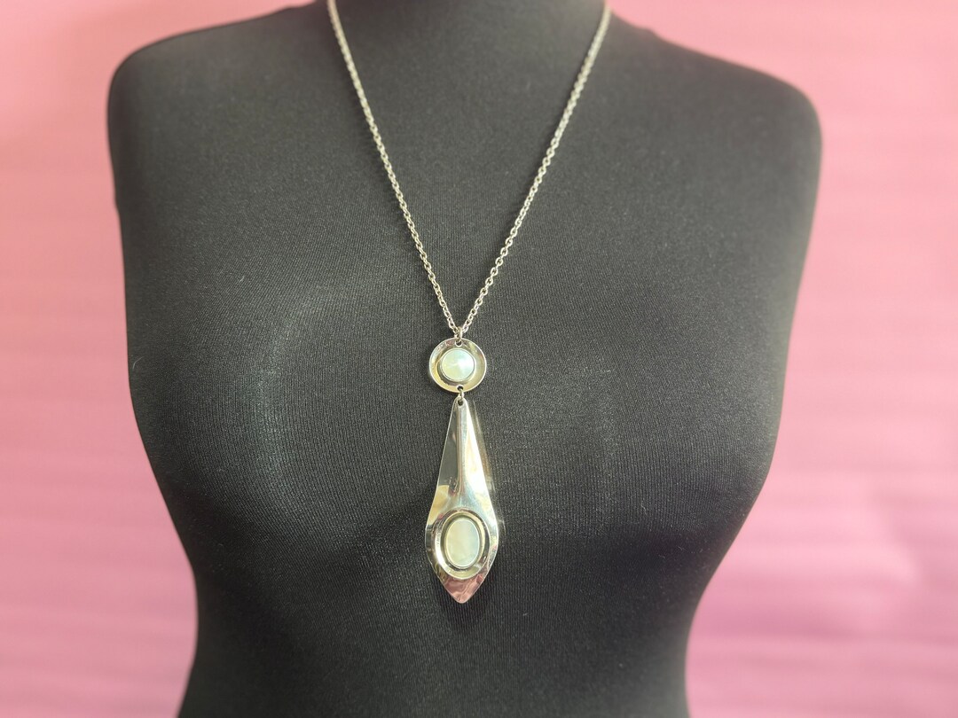 Vintage Lord Python Designs Silver Stainless Steel Drop Pendant ...