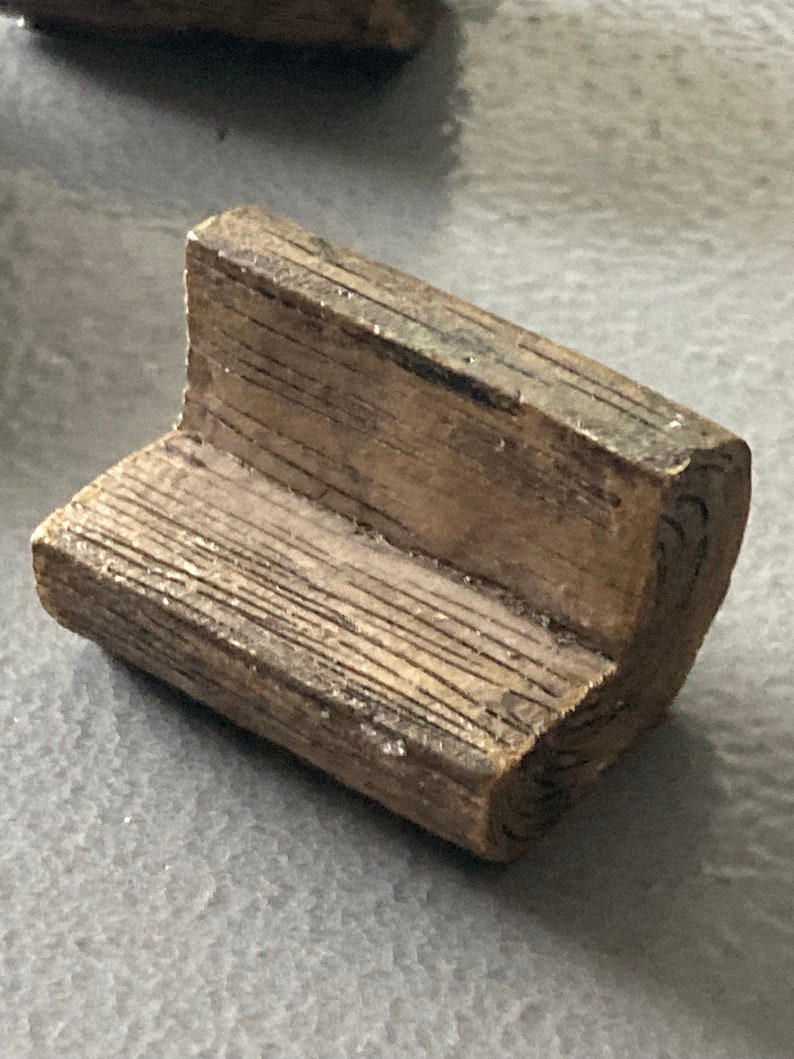 LIGHT BROWN Miniature Resin Cake Topper Faux Wooden Log Bench | Etsy