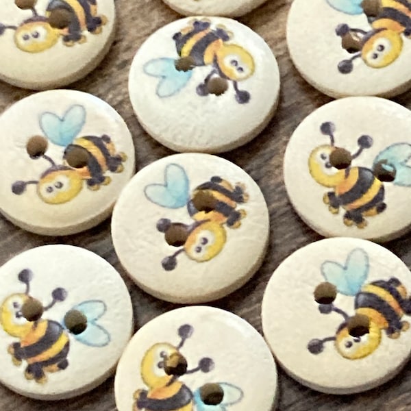 Bee Buttons - Etsy