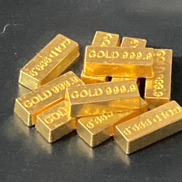 Miniature Gold Bar - Etsy