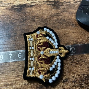 Sew on Royal Crown Patch Craft Appliqué Sewing - Etsy