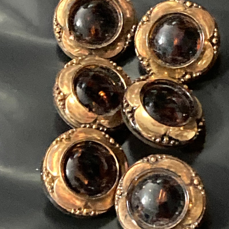 Antique Glass Buttons - Etsy