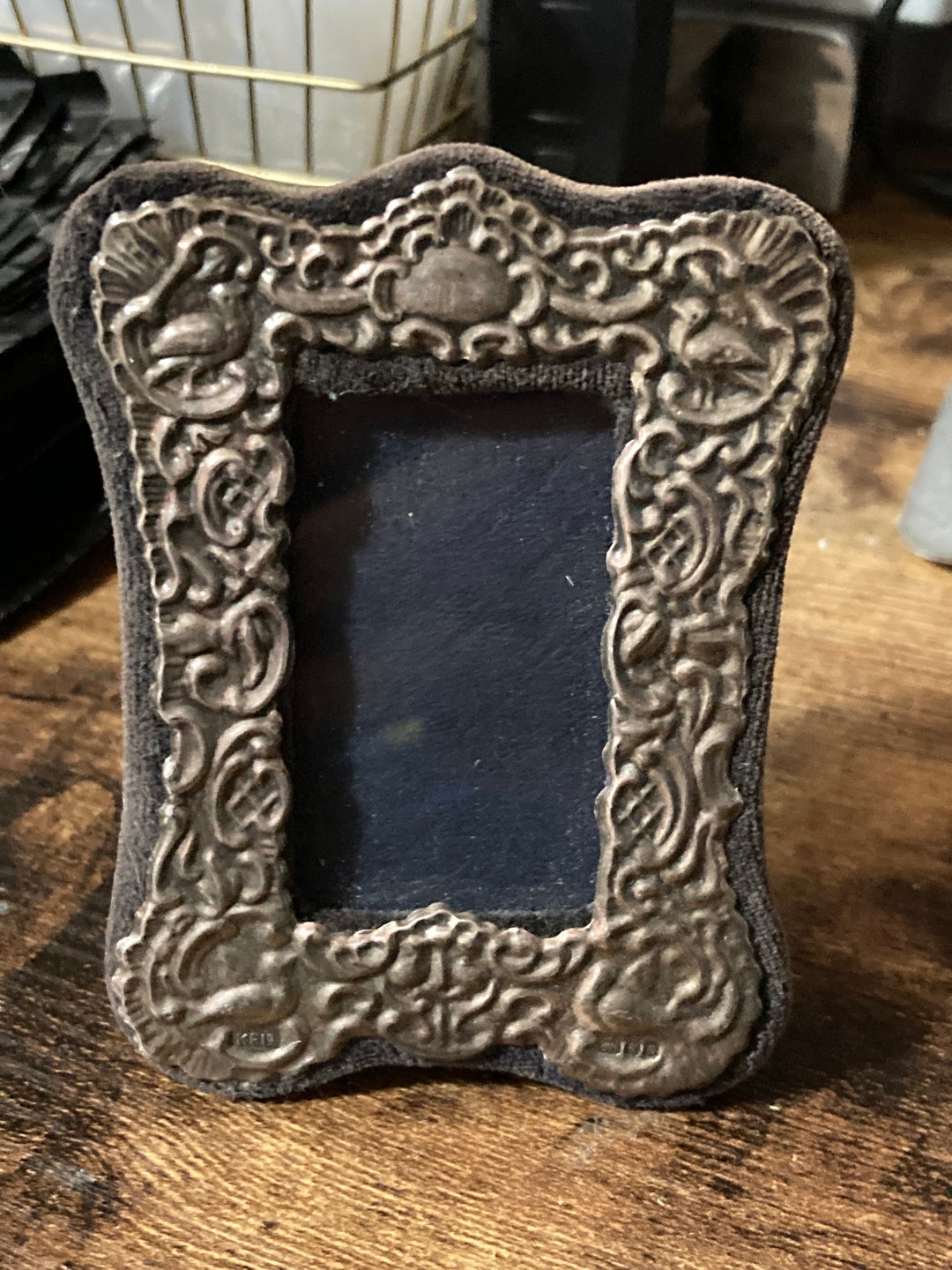 Miniature Silver Picture Photo Frame Embossed Full Hallmarks 9cm X 6 Cm ...