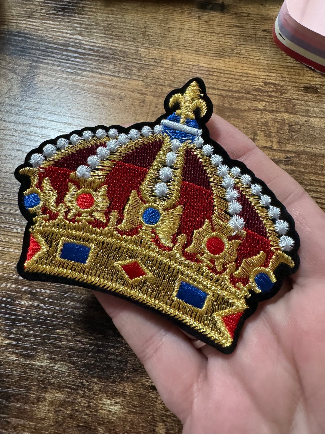 8cm Iron on Royal Crown Patch Craft Appliqué Sewing - Etsy