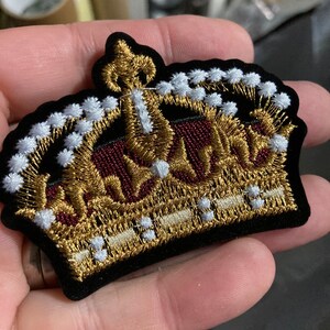 Sew on Royal Crown Patch Craft Appliqué Sewing - Etsy