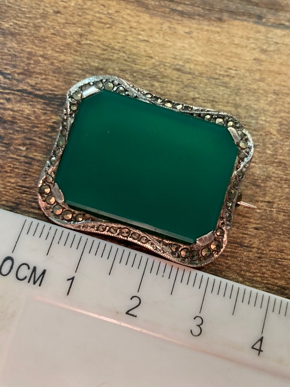 Edwardian Antique Vintage Art Deco Green Glass Chryso… - Gem