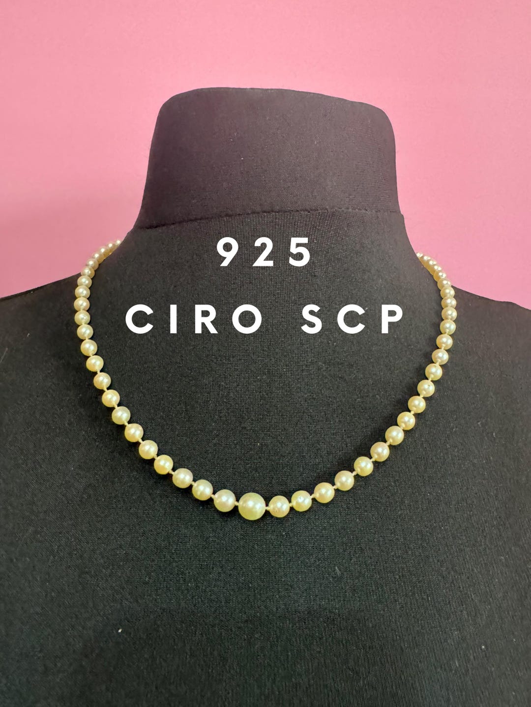 SCP Ciro Faux Pearl Necklace, Ornate Diamanté Bow Clasp - Etsy