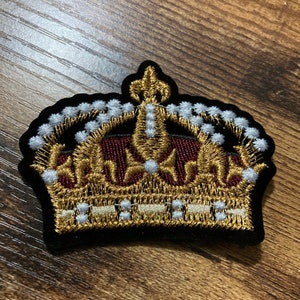 Sew on Royal Crown Patch Craft Appliqué Sewing - Etsy